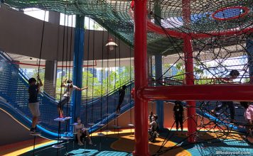 Taking On The Vertical Challenge: Climbing Four Levels Of Netted Fun ...