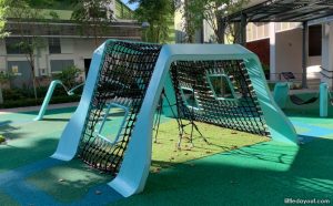 Forfar Heights Playground: Netted Play Spot In The Corner - Little Day Out