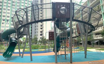 Tampines GreenFoliage Playground: Super-Long, Netted Tunnel & Elevated ...
