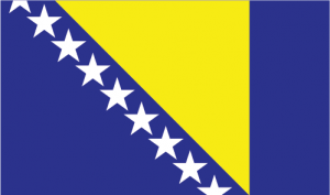 Free Bosnia And Herzegovina Flag Colouring Page - Little Day Out