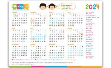 Little Day Out's 2025 Calendar & Singapore Public Holidays & MOE School ...
