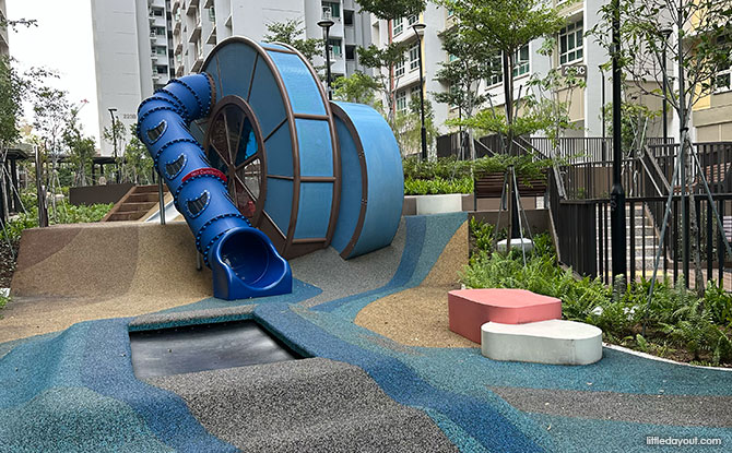 Bartley Beacon Playgrounds: Waterfall, Water Wheels & Pond Play Spaces ...