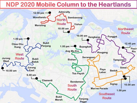 NDP 2020 Mobile Column Route: Where To Watch Tanks Rumbling Past On 9 ...