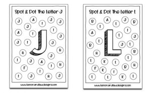 Free Alphabet "Spot And Dot" Printable For Kids - Little Day Out