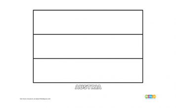 Free Austria Flag Colouring Page - Little Day Out