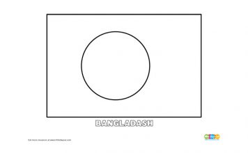 Free Bangladesh Flag Colouring Page - Little Day Out