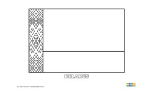 Free Belarus Flag Colouring Page - Little Day Out
