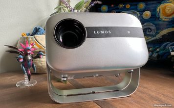 LUMOS FLOAT Projector: Wall Mountable, Rotatable Home Cinema Projector - Little Day Out