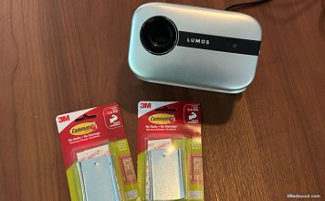 LUMOS FLOAT Projector: Wall Mountable, Rotatable Home Cinema Projector ...