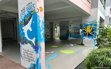 Marine Mural At Boon Lay: Colourful Sea Creatures At The Void Deck ...